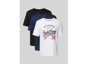 5715315670460 - T-Shirt mit Label-Print Modell ETHAN im 3er-Pack