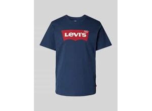 5415211983502 - Levis - T-Shirt in Marineblau mit Fledermausflügel-Logo