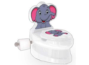 4042774467418 - JAMARA-460957-Meine kleine Toilette Elefant mit Spülsound und Toilettenpapierhalter