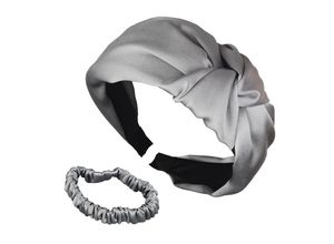 4260405988808 - Delicat & Doux Headband and Scrunchie Grey Haarschmuck