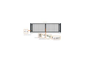 4252003965299 - Fa-Bausysteme Doppelflügeltor Anthrazit 3500 x 800 mm