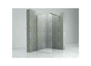 0705626310310 - Fa-Bausysteme Walk-In Glasdusche Klarglas Halterung Chrome 1600 mm