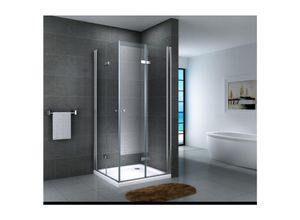 0705626310204 - Fa-Bausysteme Glasdusche Lahn Gestreift 90 x 90 cm ohne Wanne