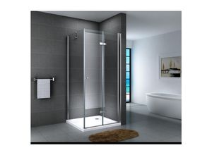0705626310655 - Fa-Bausysteme Glasdusche Leine Gestreift 80 x 80 cm ohne Wanne