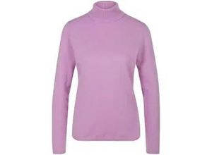 4065691344099 - Rollkragen-Pullover aus Schurwolle und Kaschmir lila 40