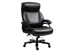 4251774912181 - Bürostuhl ergonomisch geformt high-end gaslift Braun 72 x 83 x 114-122 cm (BxTxH) Schreibtischstuhl Gamingstuhl Computerarbeitsstuhl Computerstuhl