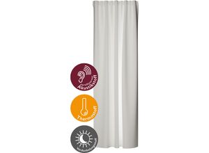 4043343595198 - Vorhang Galdin Gr 1 beige (creme) B140cm H245cm Polyester Gardinen Verdunklungsvorhang blickdicht Thermo Energiesparend