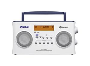 4711317993133 - DPR-26 BT Kofferradio DAB+ UKW AUX Bluetooth® Akku-Ladefunktion Weiß - Sangean