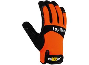 4031301024811 - Trizeratop - teXXor® topline Kunstleder-Handschuhe irvine SB-Verpackung Orange Schwarz Grau