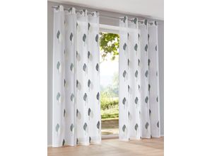 6941446672793 - Gardine HEINE HOME Gr 4 grün (salbei) B140cm H245cm Polyester Gardinen 6941446672793 - Gardine HEINE HOME Gr 4 grün (salbei) B140cm H245cm Polyester Gardinen