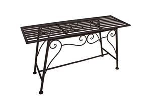 4041908090072 - Gartenbank Metall Sitzbank Garten Terrasse Bank Parkbank 2 Sitzer Rost Optik