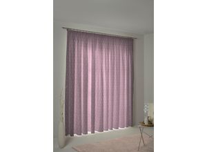 4004567269111 - Vorhang ADAM Little Parrot Gr 1 lila (aubergine) B145cm H145cm Jacquard Baumwolle (Bio-Baumwolle) Gardinen nachhaltig