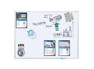 4016946705684 - Whiteboard X-tra!Line Wandmontage im Hoch- & Querformat Stahl weiß lackiert & Aluminiumrahmen magnethaftend Ablageschale B 1800 x H 1200 mm