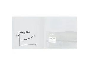 4004360806636 - Glas-Whiteboard Artverum glänzend super-weiß magnethaftend 2000 x 1000 mm + 2 SuperDym-Magnete