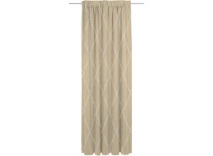 4004567305529 - Vorhang ADAM Casket Valdelana light Gardinen Gr 145 cm Multifunktionsband 142 cm beige Esszimmergardinen nachhaltig aus Bio-Baumwolle