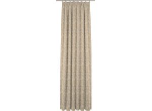 4004567191221 - Vorhang ADAM Flower Cuveé Light Gr 1 beige B145cm H145cm Jacquard Baumwolle (Bio-Baumwolle) Gardinen