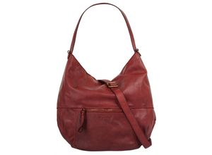 4260543055998 - Shopper FORTY Damen Gr B H T 35cm x 30cm x 14cm onesize rot Leder leicht glänzend unifarben Taschen echt Leder Made in Italy