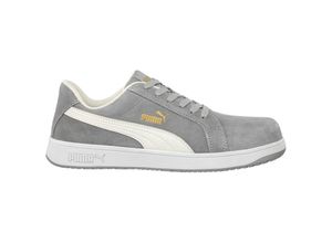 4051428109345 - Puma Safety Shoes - Puma Iconic Wildleder Grau Low S1PL esd fo hro sr Arbeitsschuhe - 47 eu