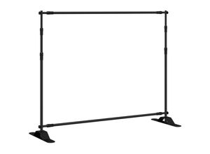 8720845858087 - Vidaxl - Hintergrundstative 2 Stk Schwarz 254x243 cm Stahl