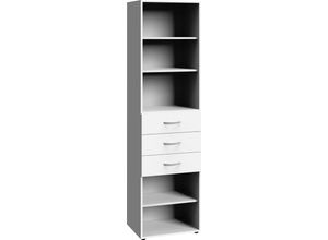 4038061008563 - Regal WIMEX Multiraumkonzept Regale Gr B H T 50 cm x 185 cm x 40 cm weiß Büroregal Büroregale Breite 50 cm