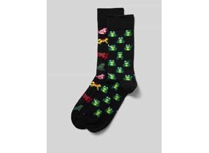 4068444722830 - Socken mit Motiv-Stitching im 2er-Pack