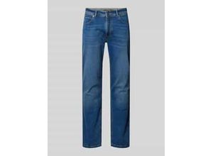 4068444161615 - Straight Fit Jeans mit Kontrastnähten aus Bio-Baumwoll-Mix