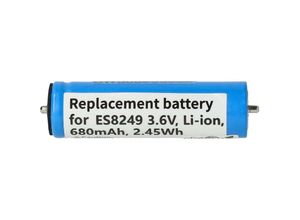 4065705379482 - Vhbw - Akku kompatibel mit Panasonic ES8168 ES8167 ES8169 ES8171 ES8224 Rasierer Haarschneider (680mAh 36V Li-Ion)