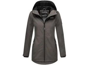 4052826167821 - Outdoorjacke MARIKOO Honigbeere Damen Gr XL (42) grau (anthrazit) Obermaterial 100% Polyester  Futter 95% Viskose 5% Elasthan  Wattierung 100% Polyester  Ärmelfutter 100% Polyester Jacken sportliche Übergangsjacke mit Kapuze