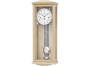 4037445155299 - Pendelwanduhr AMS R2745 braun (eichefarben) Wanduhren B H L 25cm x 14cm x 66cm Mechanische UhrHolzgehäuseEicheEsszimmerWohnzimmer