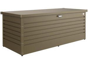 9003414620308 - Aufbewahrungsbox BIOHORT Freizeitbox 180 Aufbewahrungsboxen Gr B H T 181 cm x 71 cm x 79 cm braun (bronzefarben) Boxen und Kisten Aufbewahrungsboxen BxTxH 181x79x71 cm bronzefarben metallic