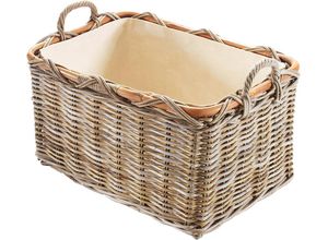 4012622275649 - Aufbewahrungskorb LOCKER Aufbewahrungsboxen Gr B H T 56 cm x 36 cm x 41 cm beige (natur) Flechtkorb Korbware Flechtkörbe Aufbewahrungsboxen