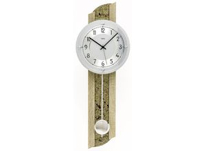 4037445160019 - Funk-Pendelwanduhr AMS F5326 braun (sonomafarben) Wanduhren B H L 24cm x 8cm x 68cm QuarzuhrHolzgehäuseEsszimmerWohnzimmerMade in Germany