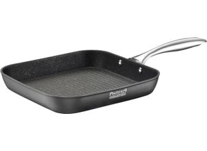 8007163277531 - Grillpfanne PINTINOX ST1 Pfannen Gr Ø 26 cm + Höhe 41 cm grau (schwarz edelstahlfarben) Grillpfannen 3-lagige Antihaftbeschichtung Induktionsgeeignet 26x26 cm