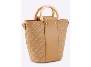 4036673261567 - Handtasche HEINE Damen Gr B H T 25cm x 27cm x 10cm braun (camel) Metall Viskosemischung unifarben Taschen