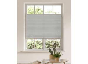 6973603344274 - Plissee MY HOME DAHRA - in Crush-Optik Gr 1 grau (hellgrau) B40cm H130cm Obermaterial 100% Polyester Plissees Fixmaß Bestseller mit über 5500 45-Sterne-Bewertungen Klemmträger