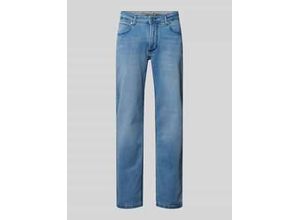 4068444168812 - Straight Fit Jeans mit Kontrastnähten aus Bio-Baumwoll-Mix