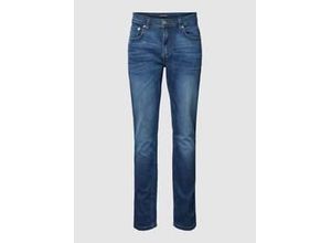 4062222566173 - Jeanshose Regular Fit Used-Look T400® für Herren blau 34 30