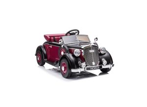 4260259877167 - ES-Toys Kinder Elektroauto Oldtimer Audi Horch 930V EVA-Reifen Mp3 lizenziert rot