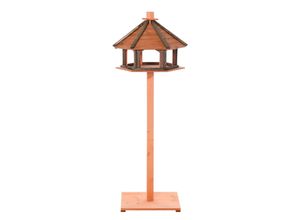 4251774976275 - Vogelhaus hölzerner Vogelvilla Futterhaus Vogelständer Vogel-Tischvogelhaus Spielstand mit wa