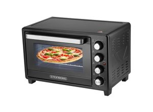 4260677791342 - Steinborg Minibackofen Pizzaofen 35L mit Umluft 1600W schwar