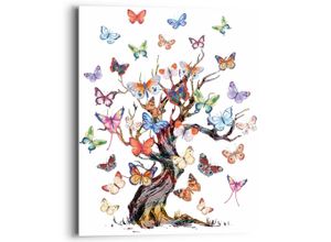 8714597625202 - Deco-Panel REINDERS Schmetterling Baum Bilder Gr B H T 40 cm x 50 cm x 2 cm bunt Kunstdrucke