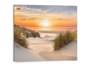 8714597625875 - Bild BEAUTIFUL DUNES (LBH 40x2x50 cm) LBH 40x2x50 cm bunt Kunstdruck Gemälde Wandbild