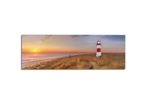 8714597626308 - Bild NORTHSEA SUNSET LIGHTHOUS (LBH 52x2x156 cm) LBH 52x2x156 cm bunt Kunstdruck Gemälde Wandbild