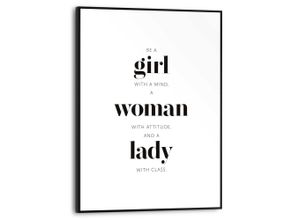 8714597625295 - Poster REINDERS Lady Bilder Gr B H T 30 cm x 40 cm x 16 cm schwarz (schwarz weiß) Poster