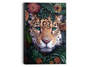 8714597637748 - Bild WILDLIFE FLOWERS (BHT 90x60x3 cm) BHT 90x60x3 cm bunt Kunstdruck Gemälde Wandbild