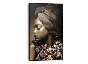 8714597614794 - Bild REINDERS Afrikanische Frau Bilder Gr B H T 70 cm x 118 cm x 37 cm braun Kunstdrucke