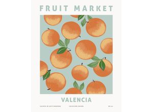 8714597639445 - Bild VALENCIA ORANGES (BHT 40x50x2 cm) BHT 40x50x2 cm bunt Kunstdruck Gemälde Wandbild