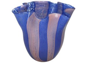 8719533385875 - Vase HAYLEY blau (BHT 19x1950x19 cm) BHT 19x1950x19 cm blau Blumenvase Blumengefäß