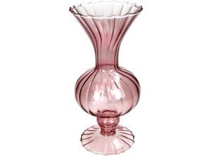 8719533385356 - Vase RETRO pink (BHT 10x2150x10 cm) BHT 10x2150x10 cm pink Blumenvase Blumengefäß