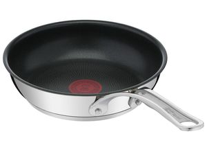 3168430310704 - Bratpfanne TEFAL Jamie Oliver Cooks Classic Pfannen Gr Ø 20 cm + Höhe 10 cm schwarz (edelstahlfarben schwarz) Bratpfannen EdelstahlAntihaftversiegelungThermo-Signalalle HerdartenInduktion